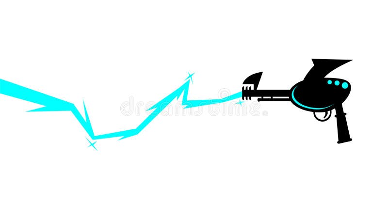 The alien with a gun. stock illustration. Illustration of vector - 12841440