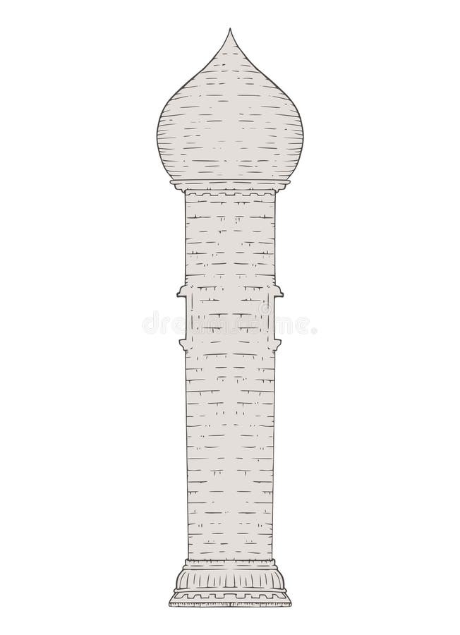 Arabian Building Illustration Stock Vector - Illustration of tower ...