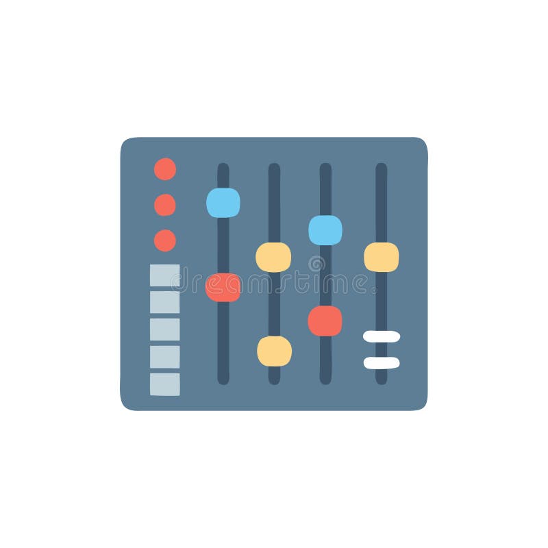 Creative Audio Mixer Design Icon Stock Illustration - Illustration of ...