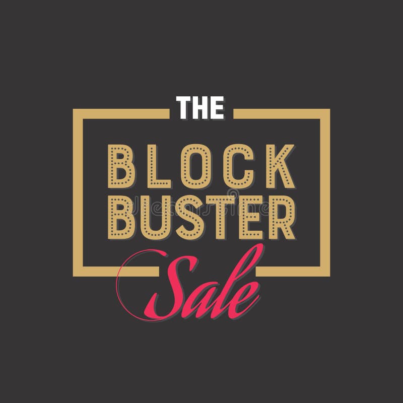 Creative Design of the Blockbuster Sale Template the Blockbuster Sale ...