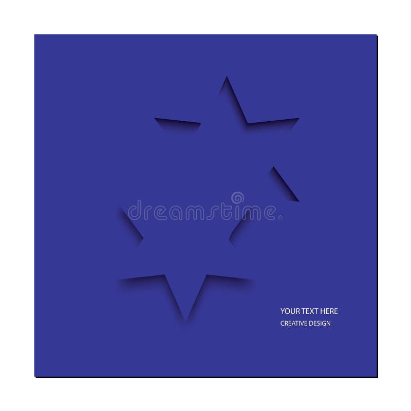 Creative Design. Blue Banner Background Stock Illustration ...