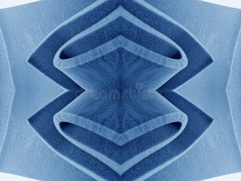 Creative Design with Blue Color Sponge Foam. Stock Illustration ...