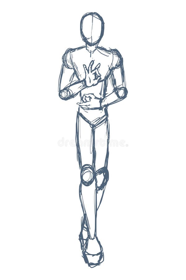 Body man reference imagen stock vector. Illustration of vector - 364439423