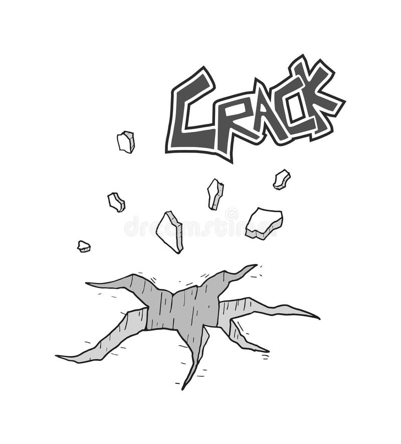 Broken ground illustraiton stock vector. Illustration of design - 270100765