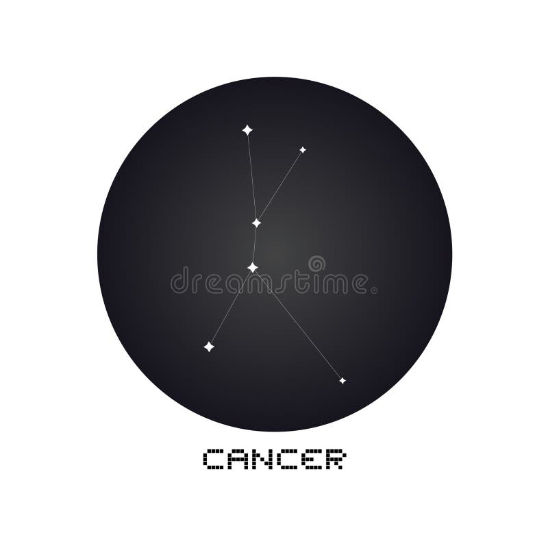 Cancer Constellation Symbol Stock Vector - Illustration of zodiac ...