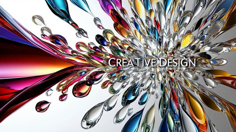 Creative Design Captures Vibrant Colors and Dynamic Forms in a Burst of ...