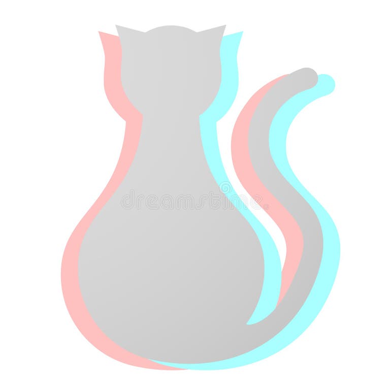 Cat effect stock vector. Illustration of view, kitty - 30080541