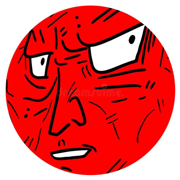 Circle face stock vector. Illustration of blue, horror - 259539149