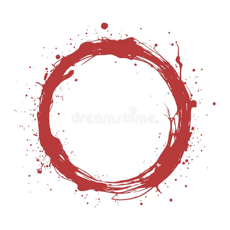 Circle ink design stock illustration. Illustration of brush - 377198172