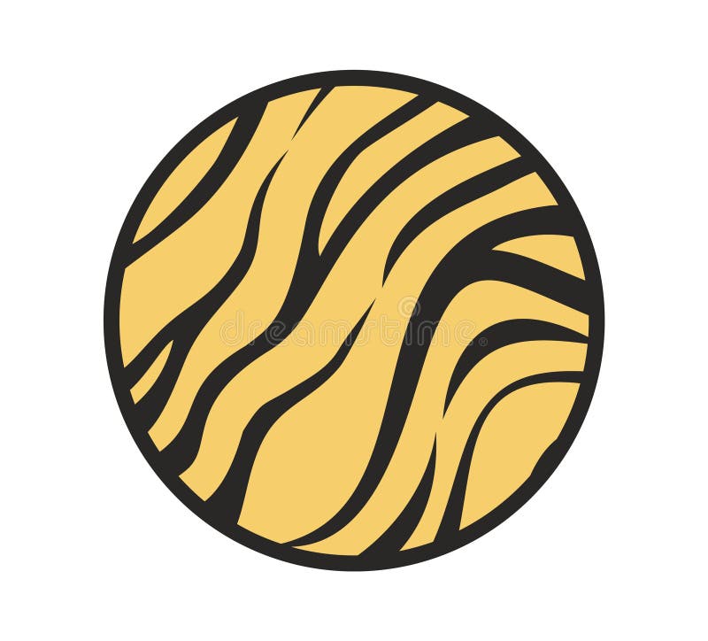 Circle tiger texture stock vector. Illustration of asia - 236112412