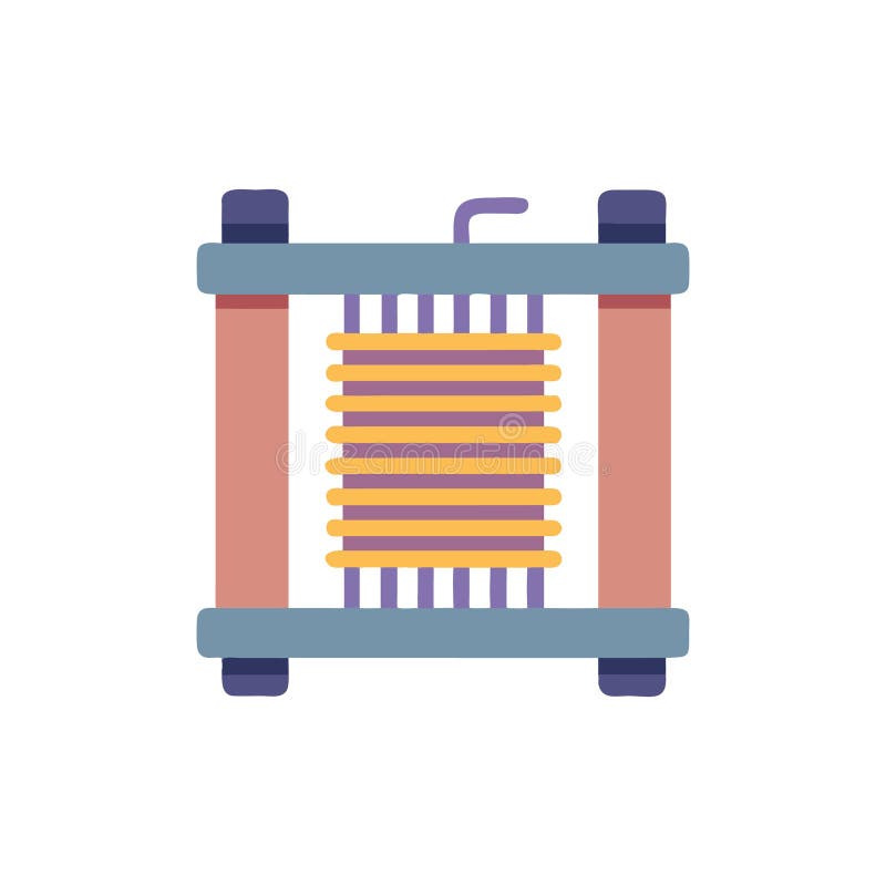 Creative Coil Transformer Design Icon Stock Illustration - Illustration ...
