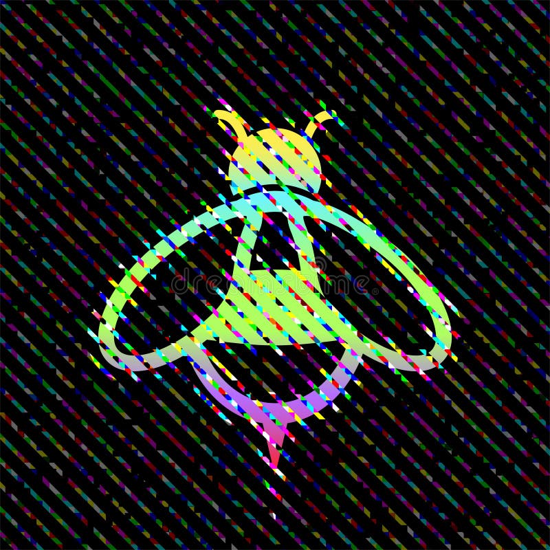 Creative Design of Colorful Bee Draw Stock Vector - Illustration of ...