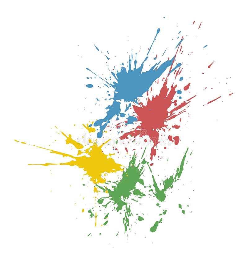Creative Design of Colorful Ink Stains Splash Stock Vector ...