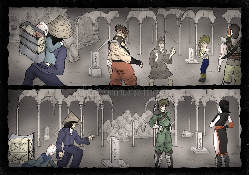 Creative Design of Comic Adventure Illustration Stock Illustration ...