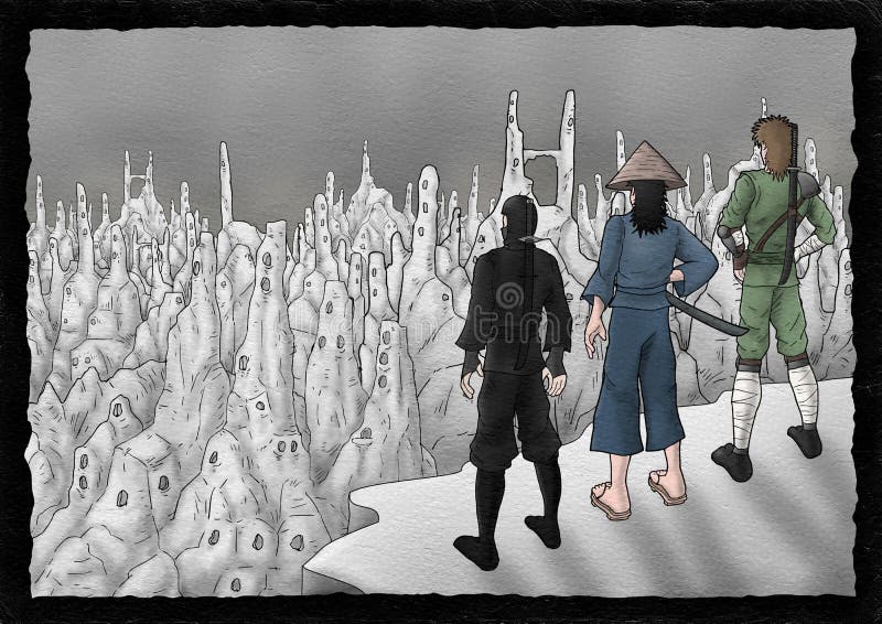 Fantasy Comic Scene Illustration Stock Illustration - Illustration of ...