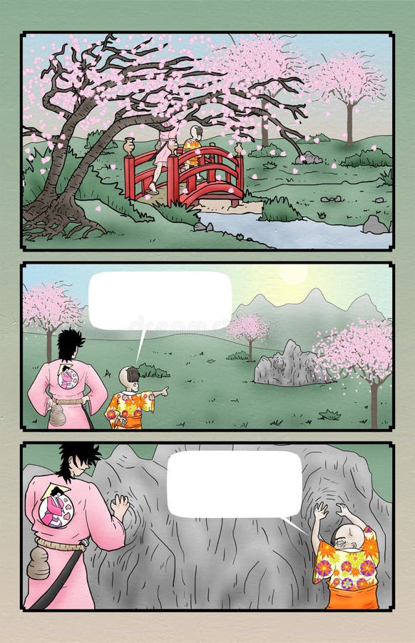 Comic scene draw stock illustration. Illustration of scene - 88372222