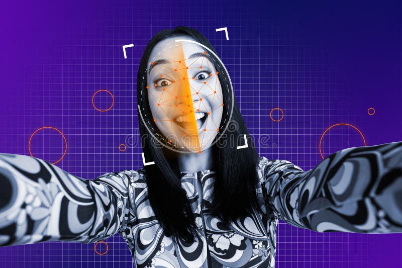 Creative Design Composite Artwork Collage of Cyberspace Web ...