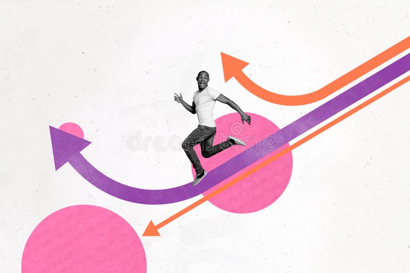 Creative Design Composite Trend Artwork Collage of Analyzing Graphics ...