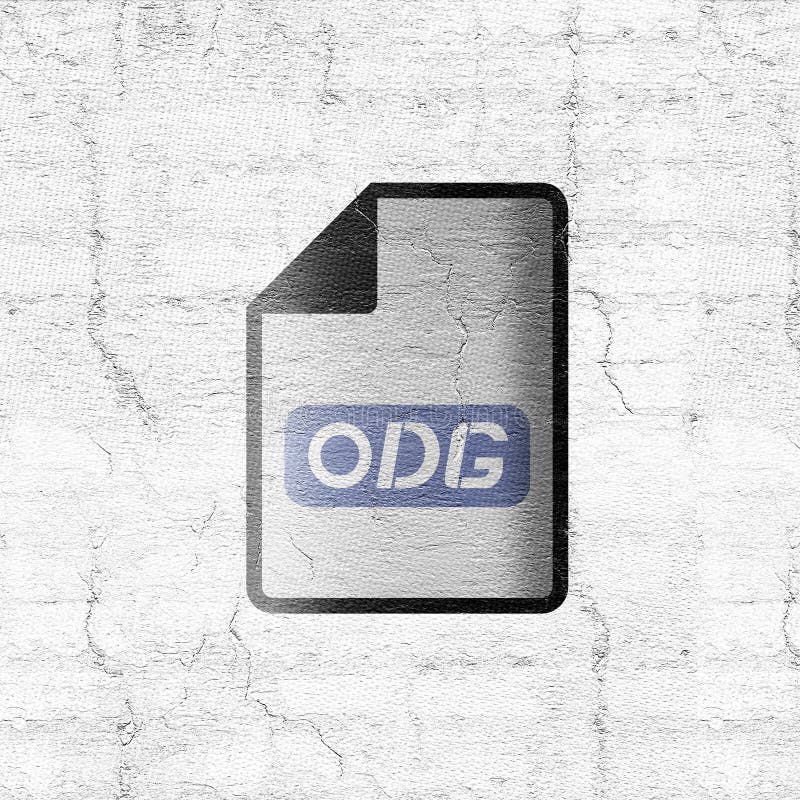 Computer odg file icon stock illustration. Illustration of document ...