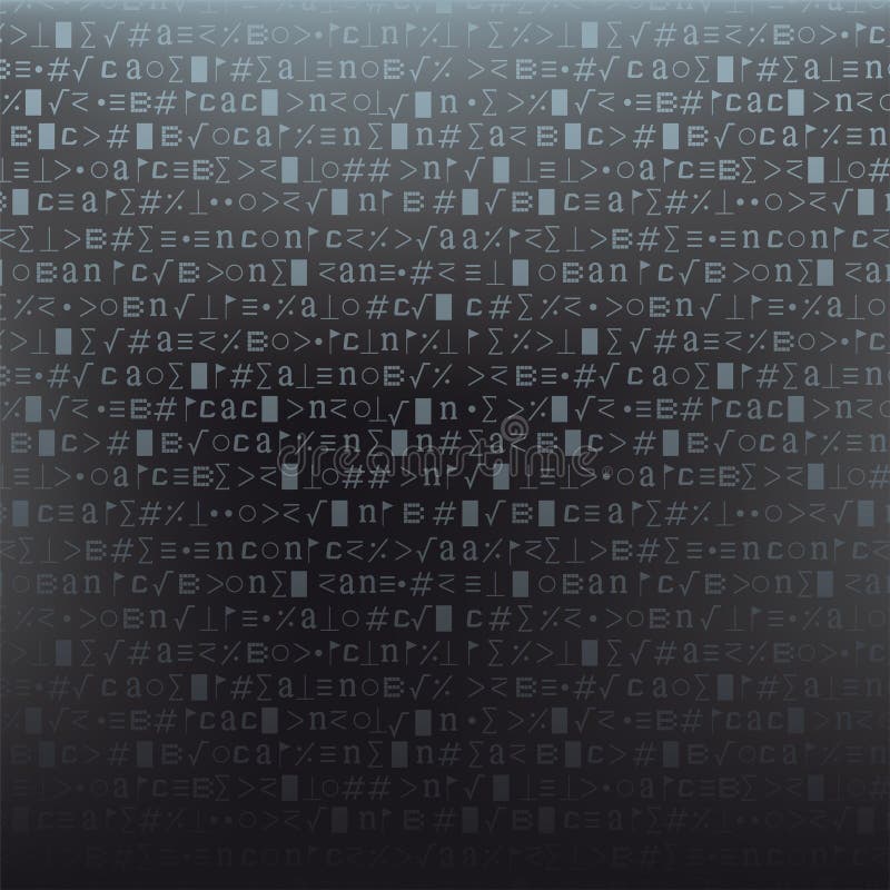 Computing Symbols Background Stock Vector - Illustration of character ...