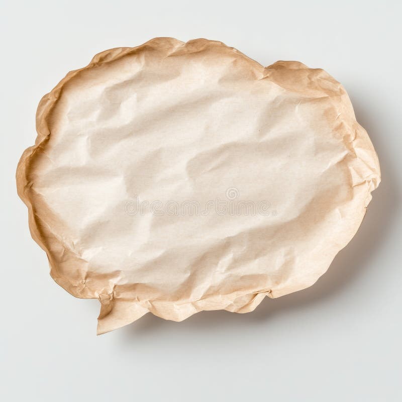 Creative Design of Crumpled Paper Speech Bubble for Communication ...