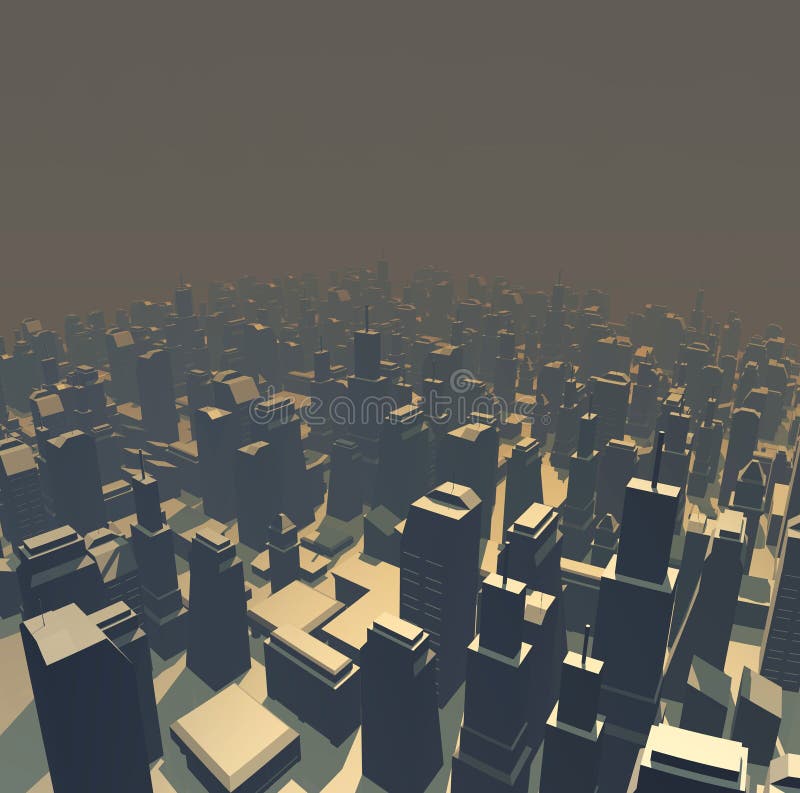 Render city stock illustration. Illustration of render - 132213236