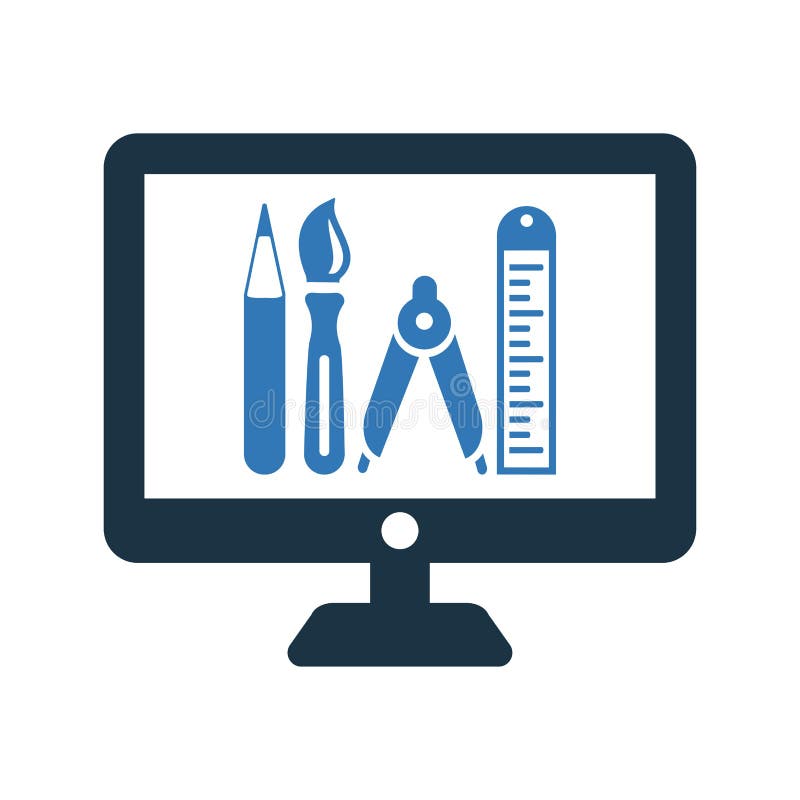 Creative, Design, Designing Icon. Simple Flat Design Concept Stock ...