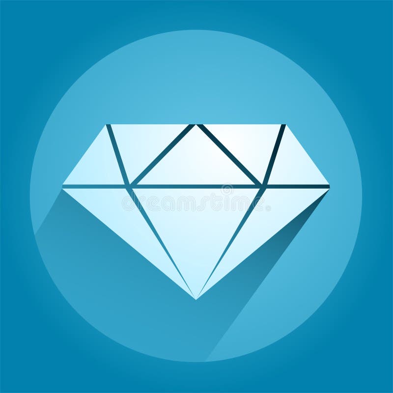 Diamond symbol stock vector. Illustration of bright, treasure - 90585880