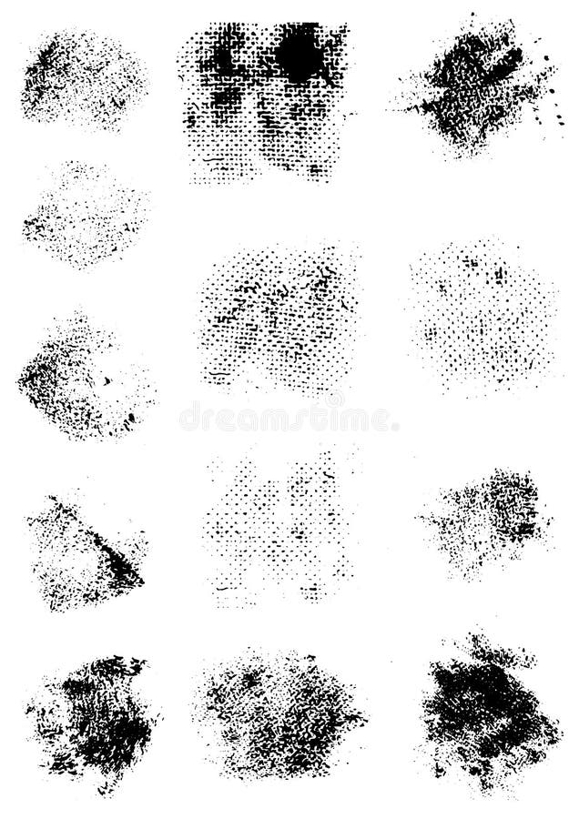 Creative Design. Drawing with a Brush, Sponge, Textile Stock Vector ...