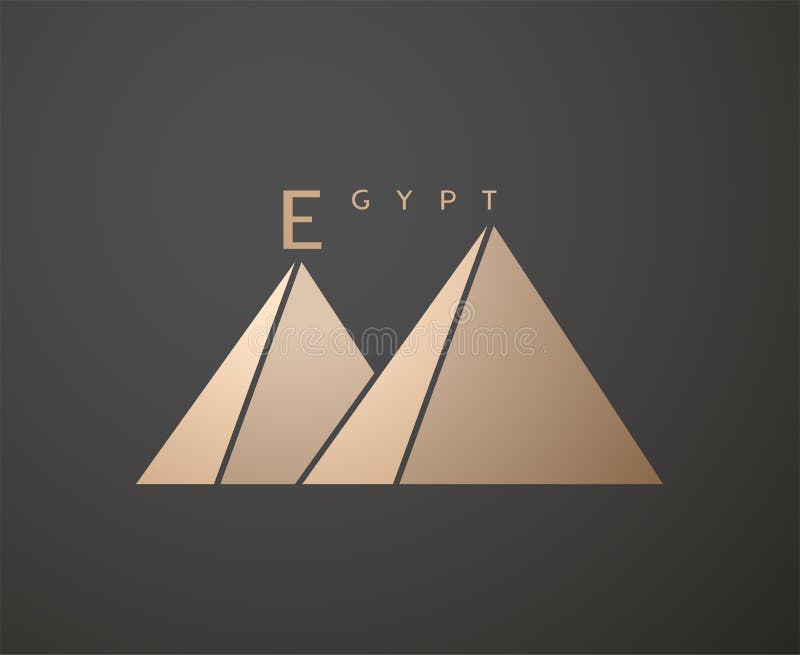 Creative Design of Egyptian Pyramid Stock Vector - Illustration of ...