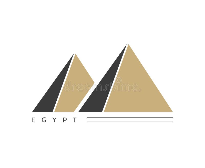 Creative Design of Egyptian Pyramid Stock Vector - Illustration of ...