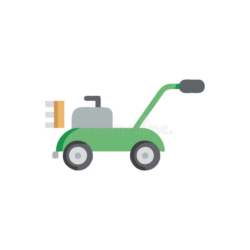 Creative Electric Lawn Mower Design Icon Stock Photo - Illustration of ...