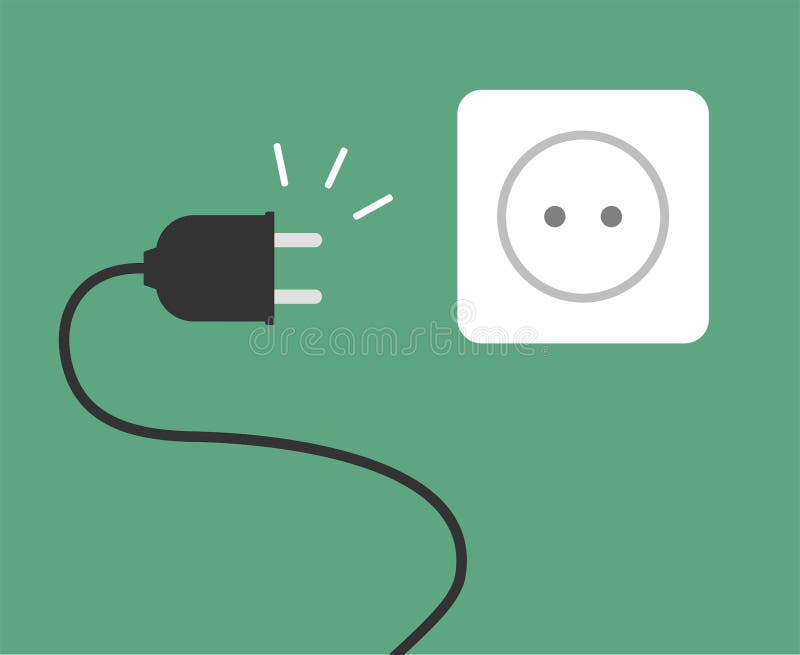 Big plug illustration stock vector. Illustration of cartoon - 161403354