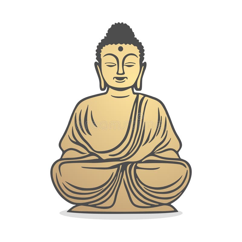 Elegant Buddha symbol stock vector. Illustration of face - 325985210