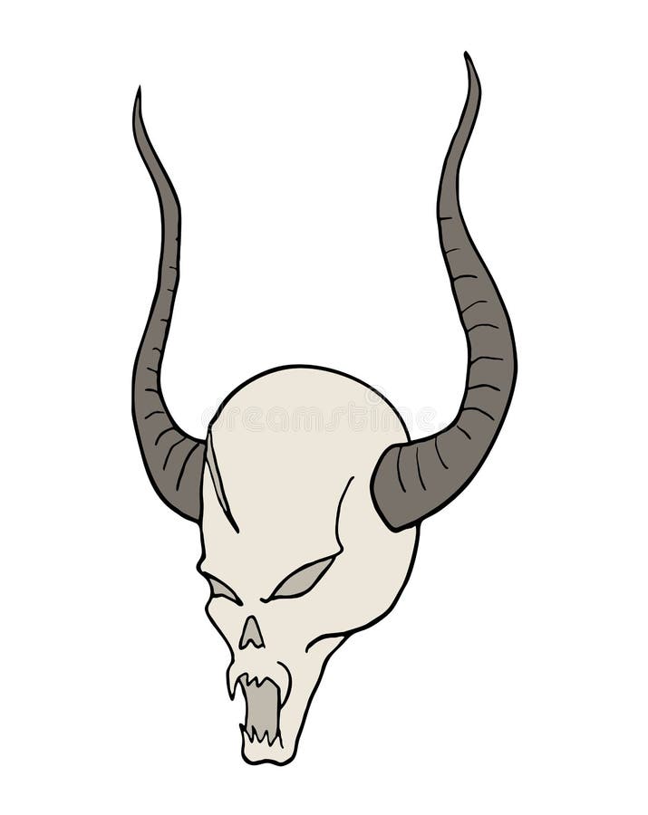 Evil demon draw stock vector. Illustration of evil, monster - 140705659