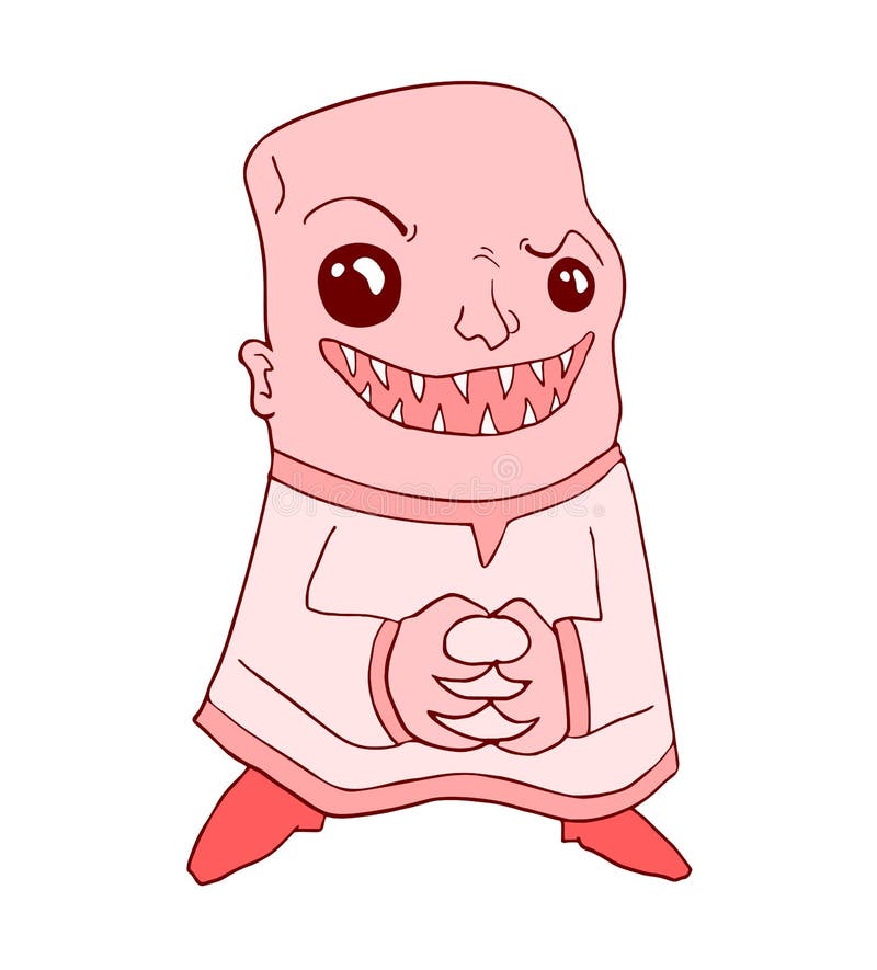 Evil man draw stock vector. Illustration of smirk, demon - 112419852