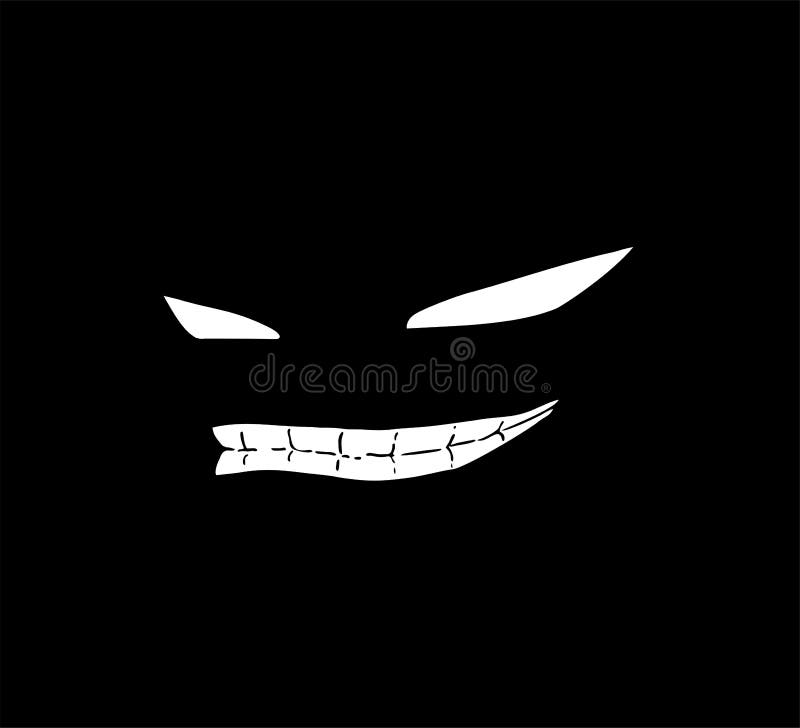 Creative Design of Evil Monster Face Stock Vector - Illustration of ...