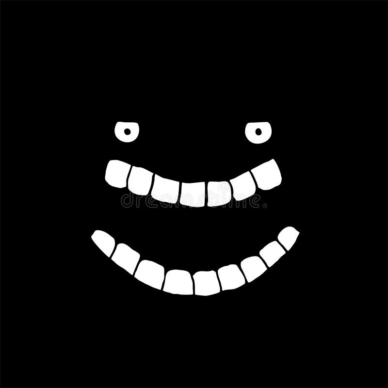 Face in the dark stock vector. Illustration of face - 139995753