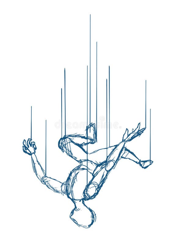 Falling man draw stock vector. Illustration of falling - 352755038