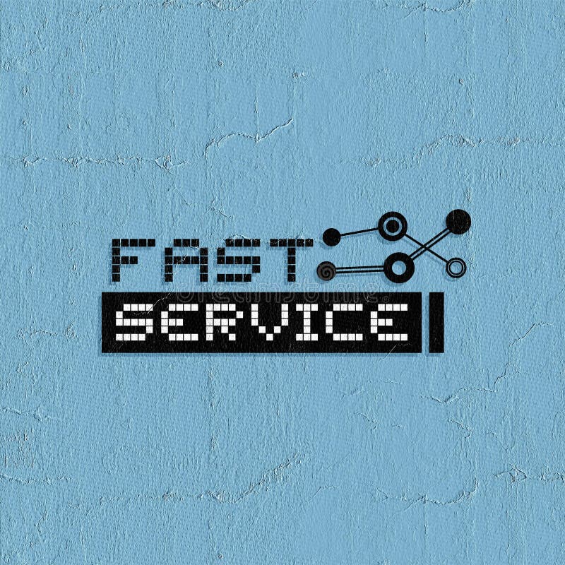 Fast service icon stock vector. Illustration of design - 78944439