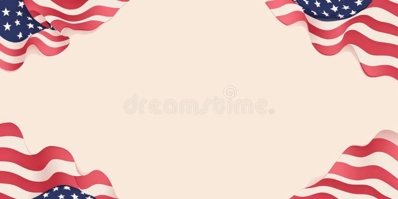 This is a Creative Design Featuring a Patriotic American Flag Border ...