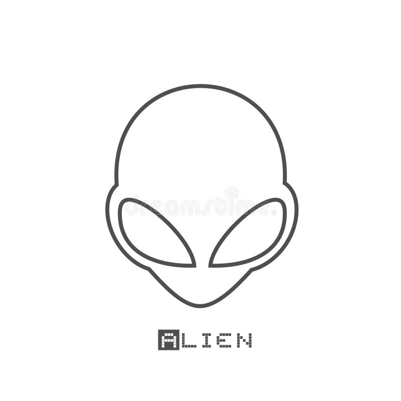 Alien icon stock vector. Illustration of technology, research - 28207472