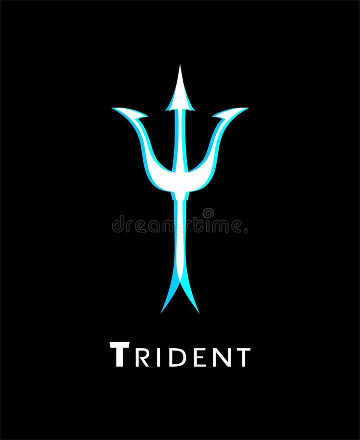 Flat trident symbol stock vector. Illustration of greek - 273261658