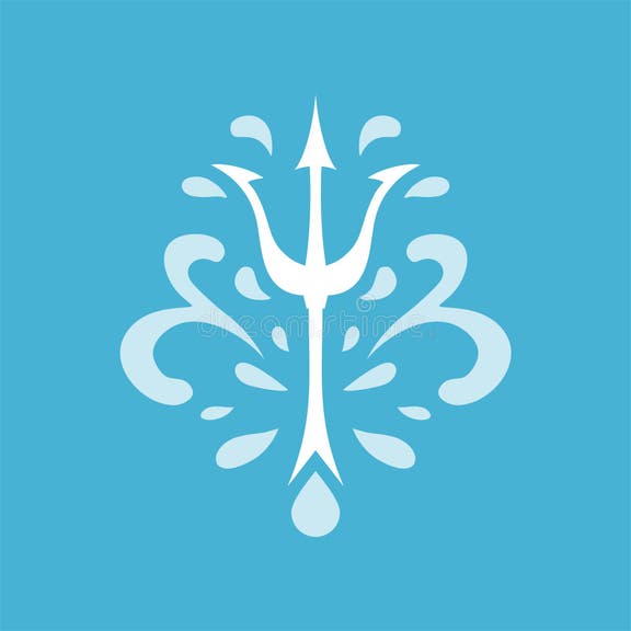 Flat trident symbol stock vector. Illustration of success - 280654340