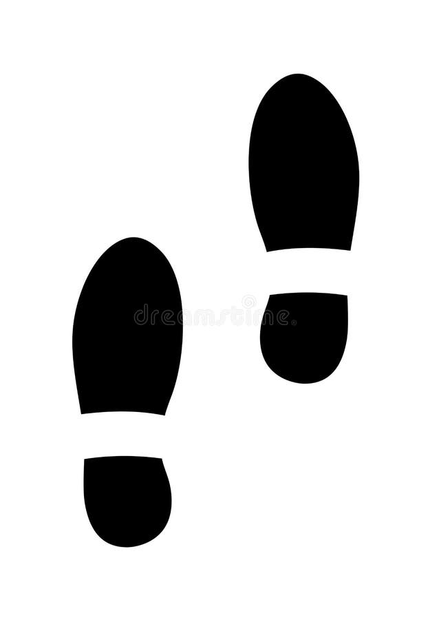 Footstep symbol stock vector. Illustration of steps - 108063348