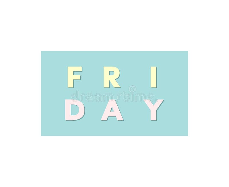 Friday symbol stock vector. Illustration of design, funny - 90587037