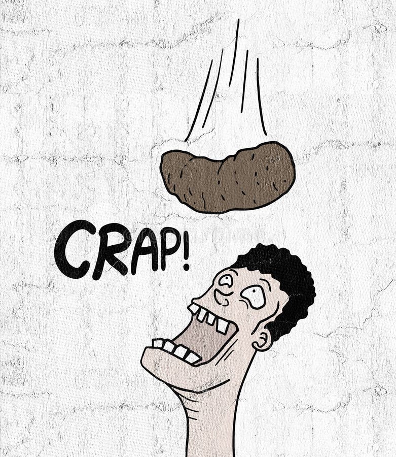 Funny character draw stock illustration. Illustration of disappointment ...