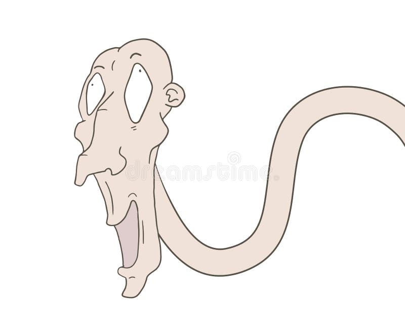 Long neck character stock vector. Illustration of face - 58318583