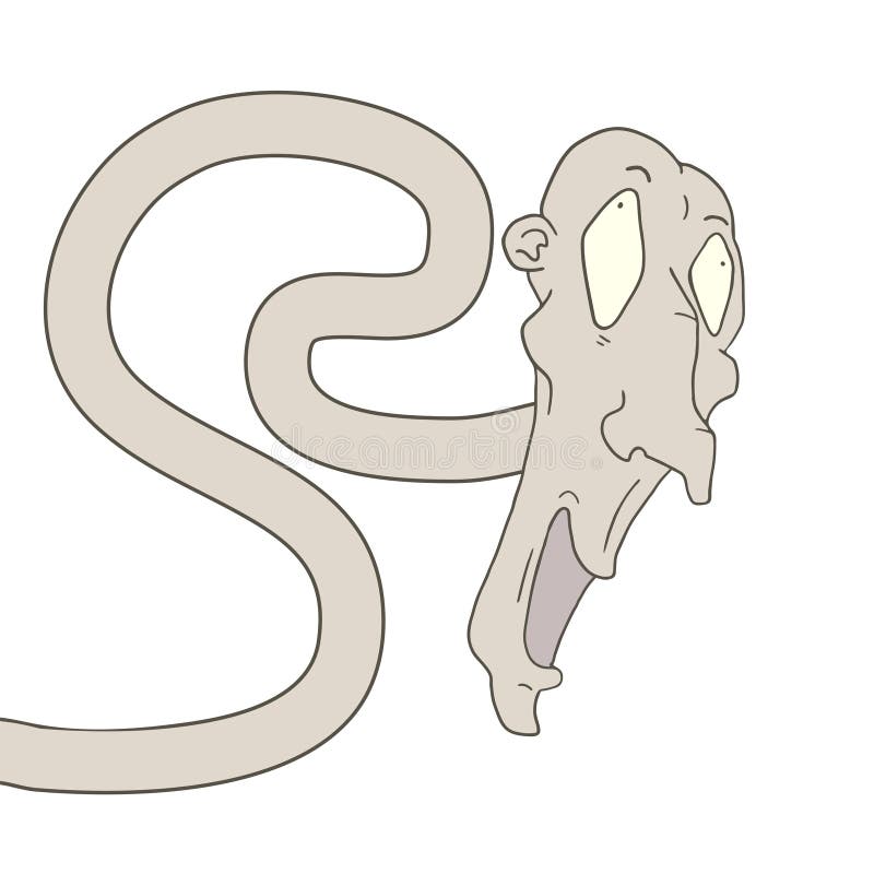 Long neck character stock vector. Illustration of face - 58318583