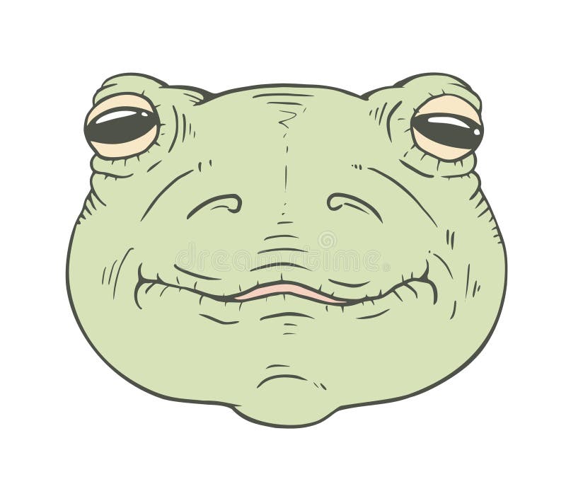 Funny frog draw stock vector. Illustration of cartoon - 309081007